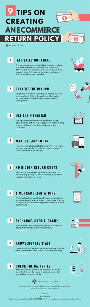 9 Tips To Create Your eCommerce Return Policy [Infographic] | Revamp